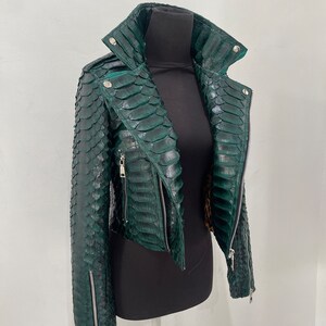 Custom Python Leather Biker Jacket, Leather Jacket for Women, Dragon ...