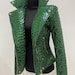Custom Python Leather Biker Jacket, Leather Jacket for Women, Dragon ...