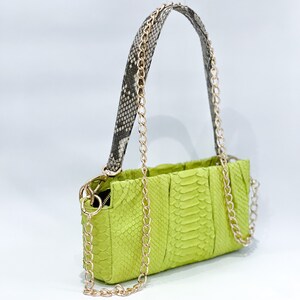 Green Snakeskin Crossbody Bag | Emerald Python Leather Bag| Green Leather Purse - Etsy