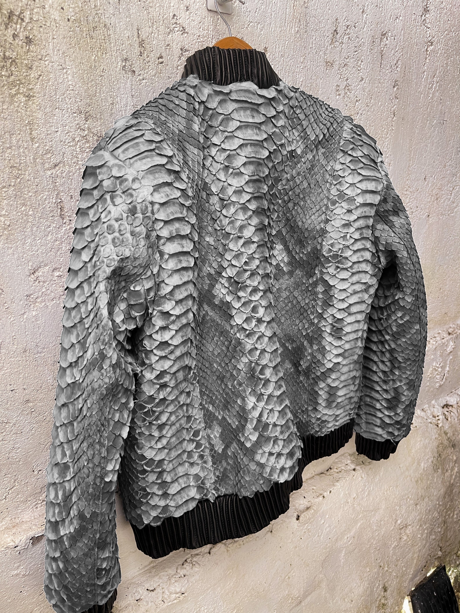 Mans KING Snakeskin Bomber Jacket, Custom Jacket for Men, Dragon Python Leather Jacket, Leather ...