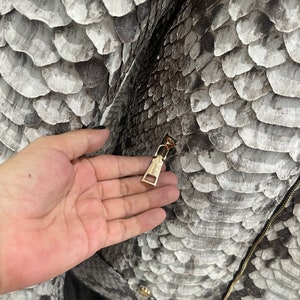 Man's Custom Biker Jackеt, King Snakeskin Python Leather Motorcycle ...