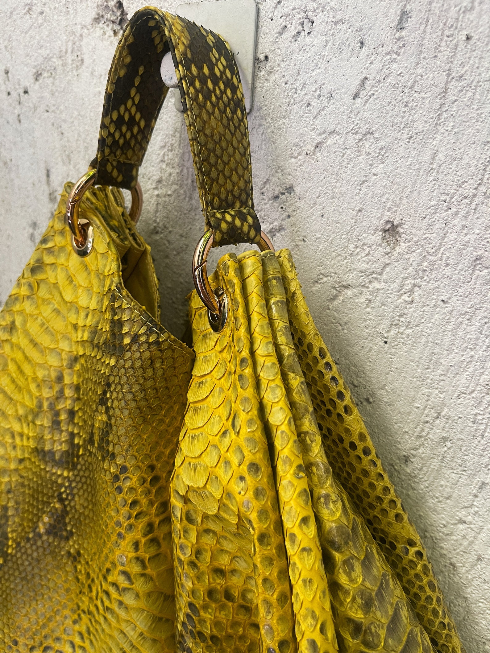 Tote Python Leather Bag, Woman’s Tote Shoulders Bag, Snakeskin Leather ...