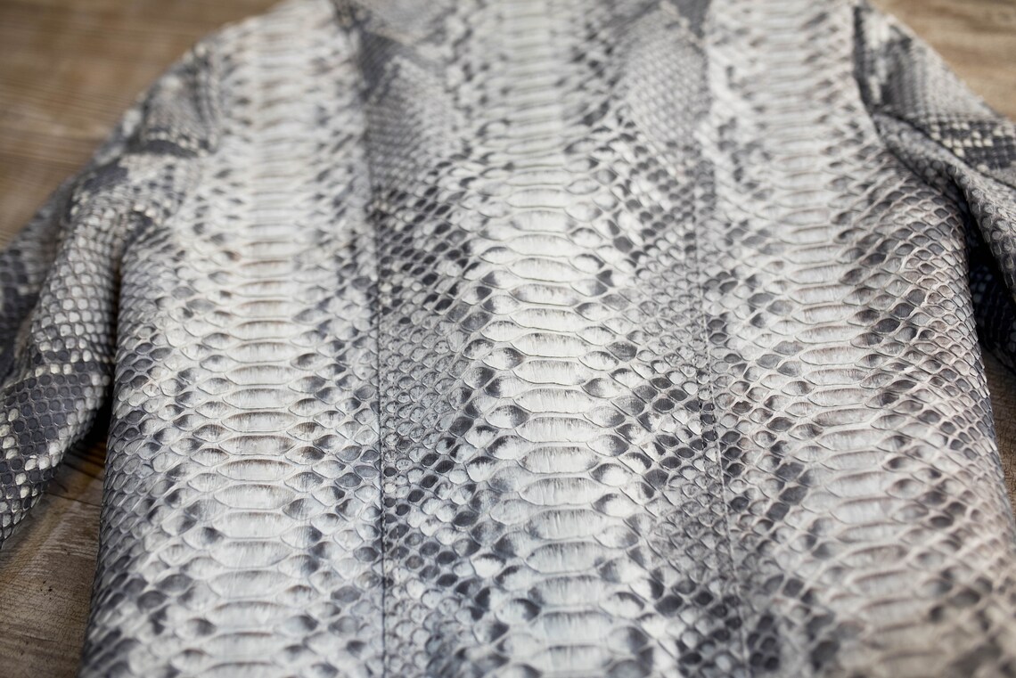 Womens Snakeskin Jacket Python Leather Moto Jacket Biker | Etsy