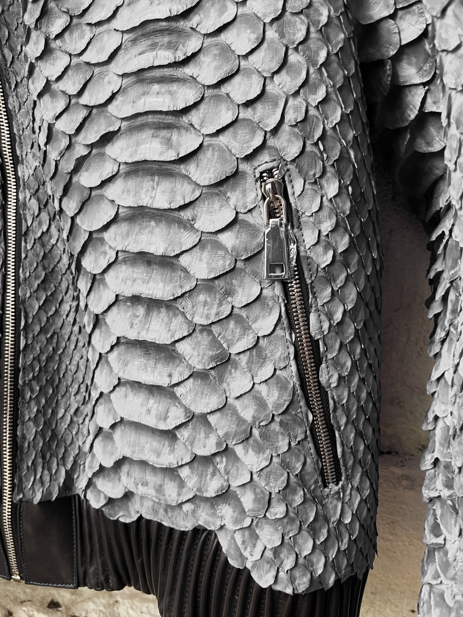 Mans KING Snakeskin Bomber Jacket, Custom Jacket for Men, Dragon Python Leather Jacket, Leather ...