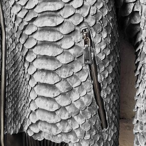 Man’s KING Snakeskin Bomber Jacket, Custom Jacket for Men, Dragon ...