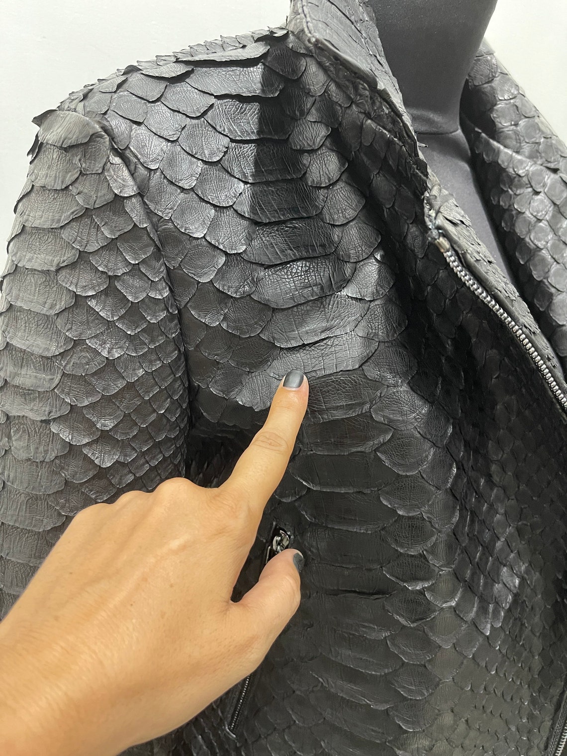 King Python Leather Jacket Women's Snakeskin Jacket - Etsy