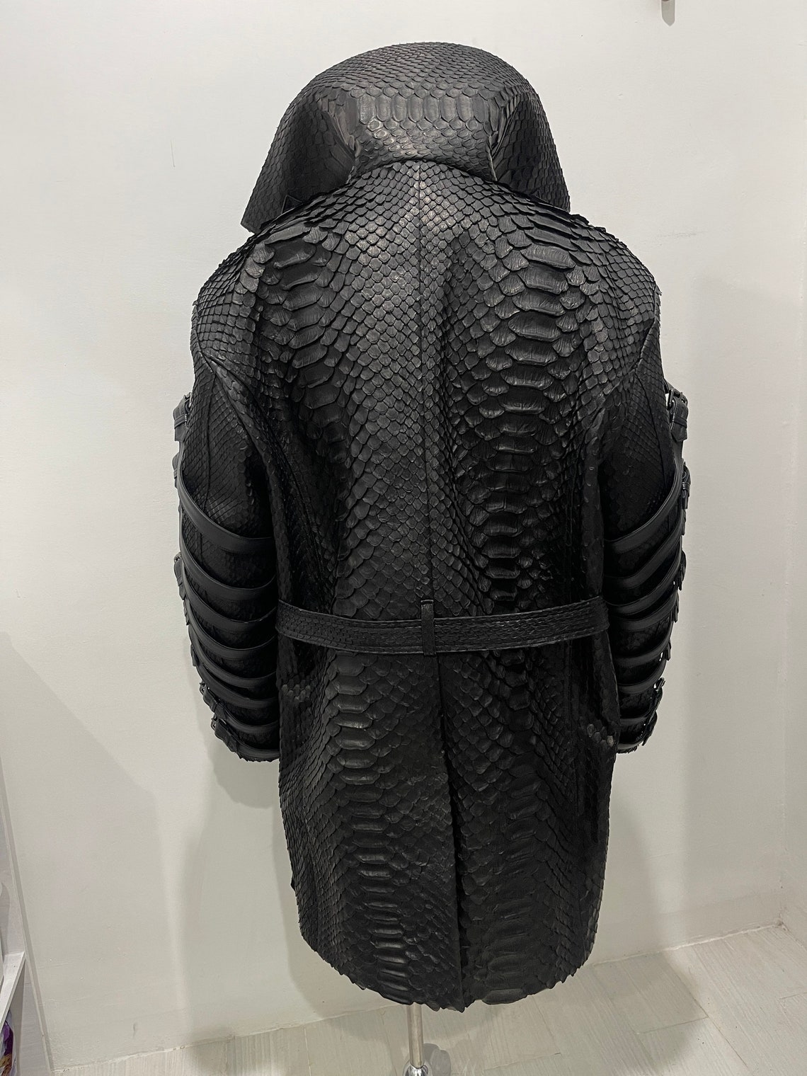 Mans KING Snakeskin Jacket Black Dragon Python Leather - Etsy