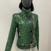 Custom Python Leather Biker Jacket, Leather Jacket for Women, Dragon ...