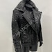 Man’s KING Snakeskin Biker Jacket, Black Python Leather Jacket for Men ...