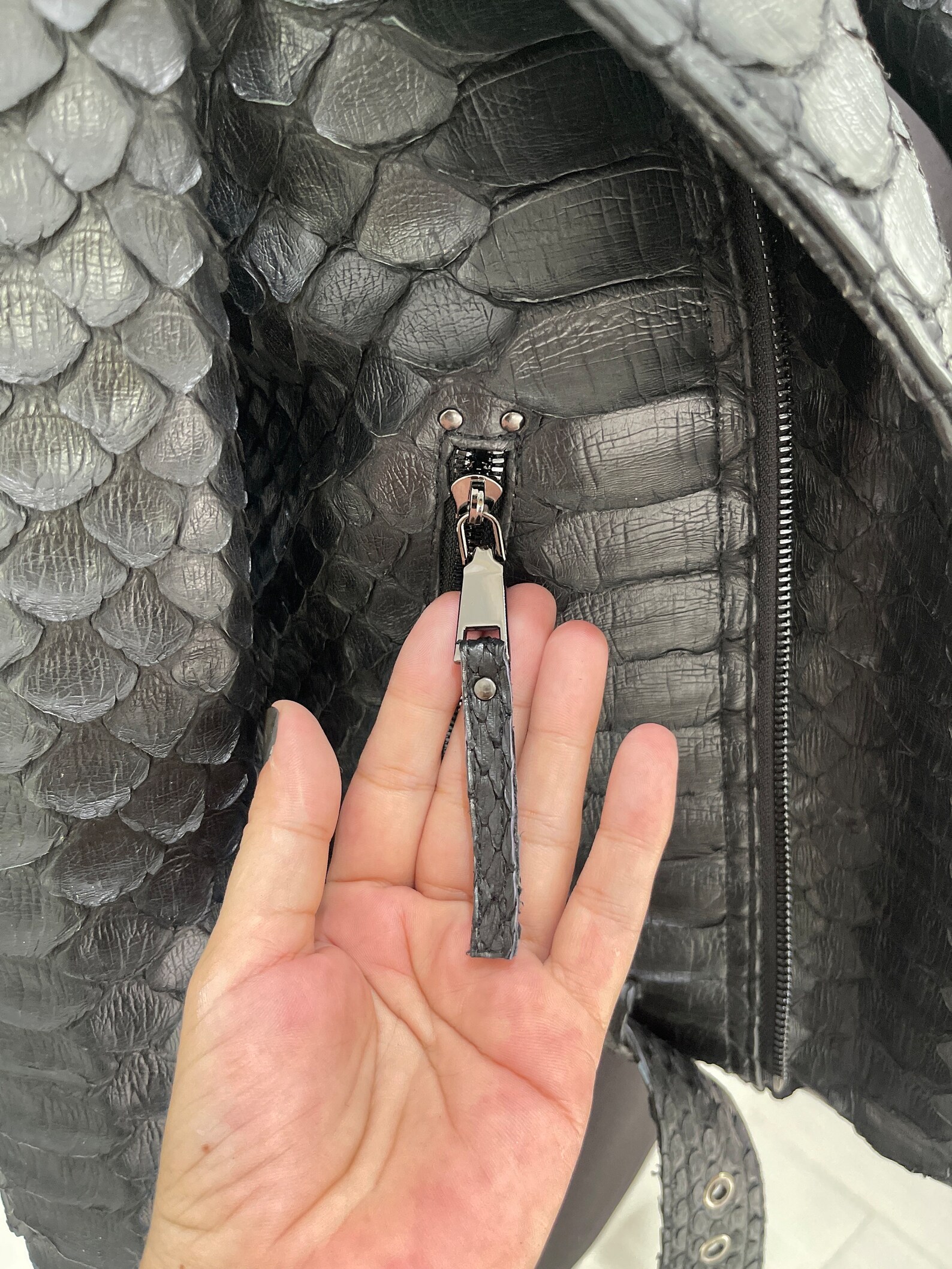 Custom Python Leather Jacket Womans Biker Snakeskin Jacket - Etsy