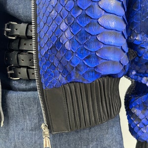 Custom Python Leather Bomber Jacket, Leather Jacket for Women, Dragon ...