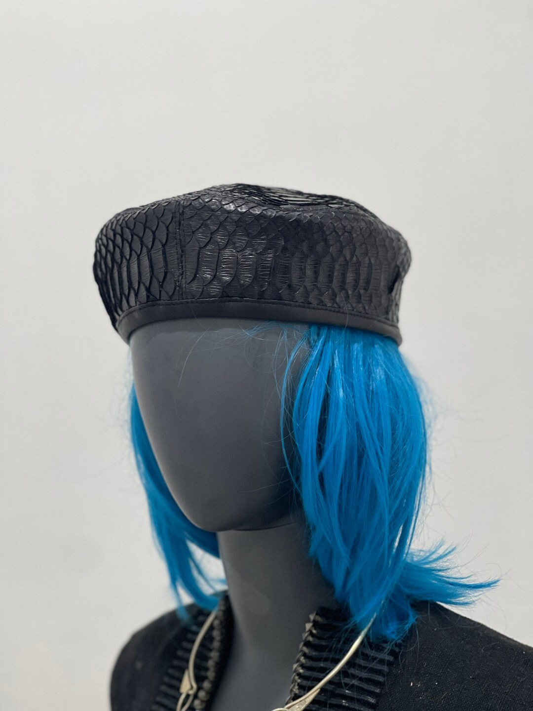 Snakeskin Hat, Python Leather Cap, Snake Skin Hat, Leather Cap, Python ...