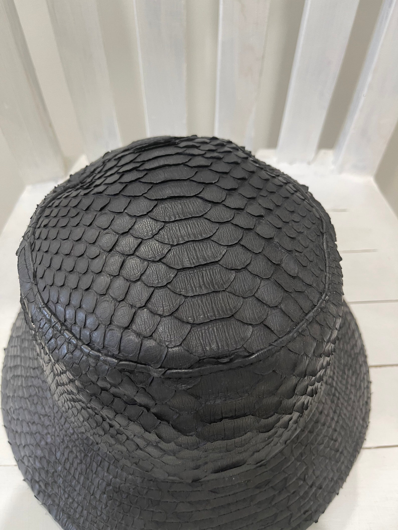 Snakeskin Hat Python Leather Cap Snake Skin Hat Leather - Etsy