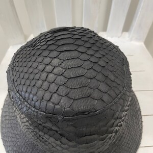 Snakeskin Hat, Python Leather Cap, Snake Skin Hat, Leather Cap, Python ...