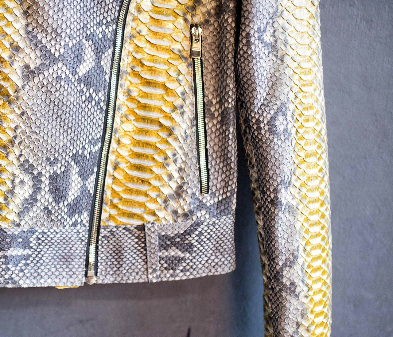 Snakeskin Jacket Python Leather Jacket Woman's Biker | Etsy