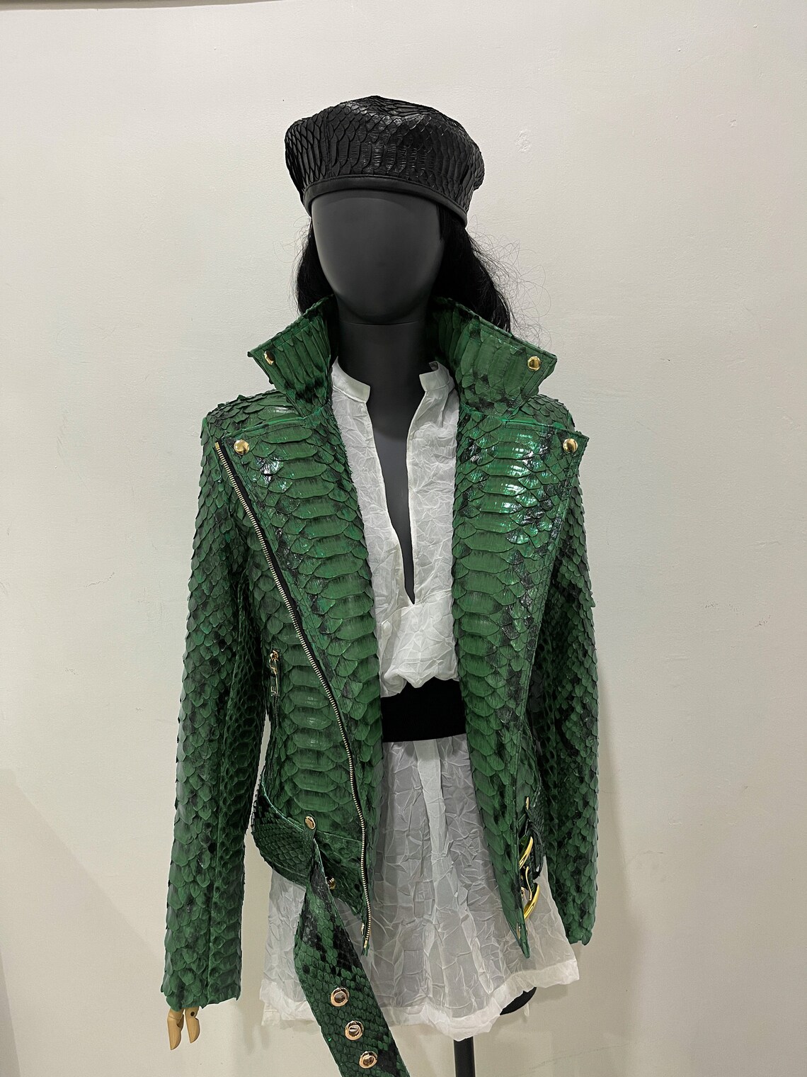 Custom Python Leather Biker Jacket Leather Jacket for Women - Etsy