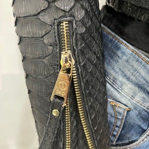 Snakeskin Woman's Jacket Dragon Python Leather Jacket King Python ...