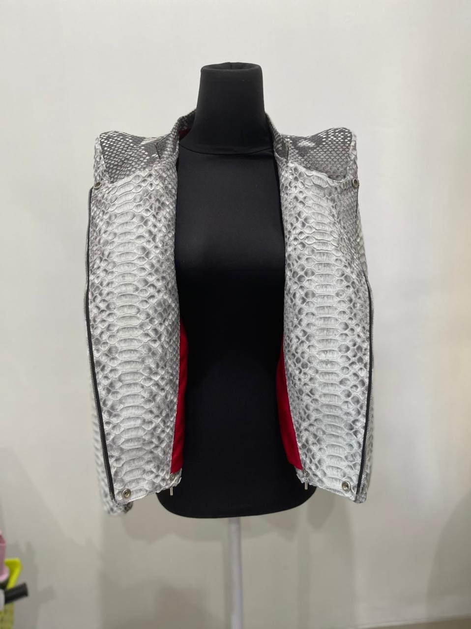 Women's Snakeskin Jacket Python Leather Jacket Elegant | Etsy