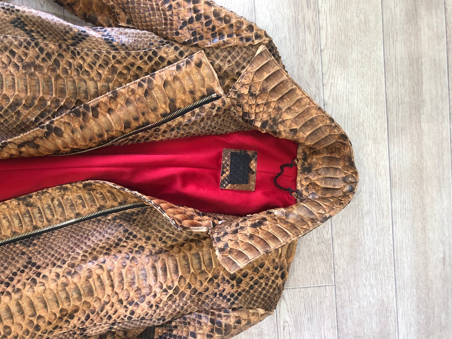 Woman's Dragon Python Coat Brown Snakeskin Coat Long - Etsy