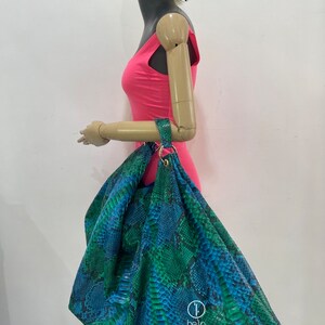 Custom Tote Python Leather Bag, Woman’s Tote Crossbody Bag, Snakeskin ...