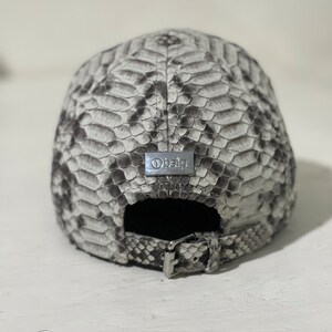 Python Leather Cap | Snakeskin Baseball Cap - Etsy