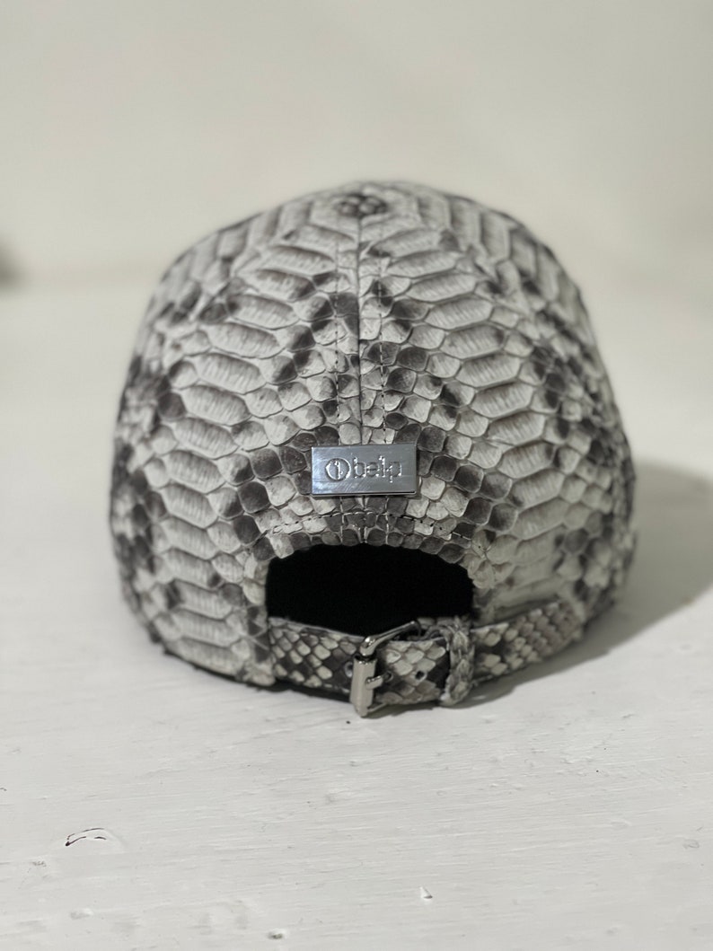 Python Leather Cap | Snakeskin Baseball Cap - Etsy