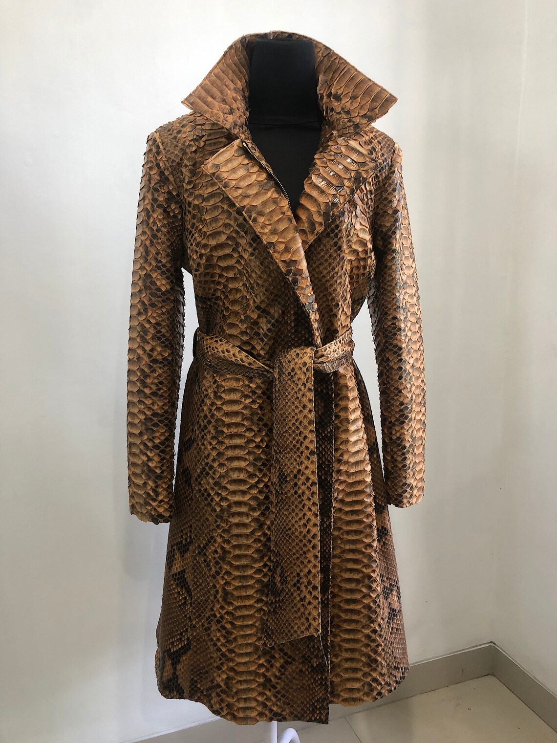 Woman's Dragon Python Coat Snakeskin Coat Long Python | Etsy