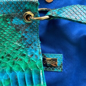 Custom Tote Python Leather Bag, Woman’s Tote Crossbody Bag, Snakeskin ...