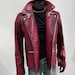 Man’s Red King Python Leather Jacket, Snakeskin Biker Jacket, Custom ...