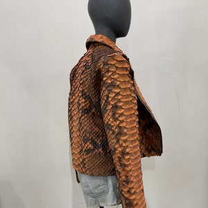 Custom Python Leather Biker Jacket, Leather Jacket for Women, Dragon ...