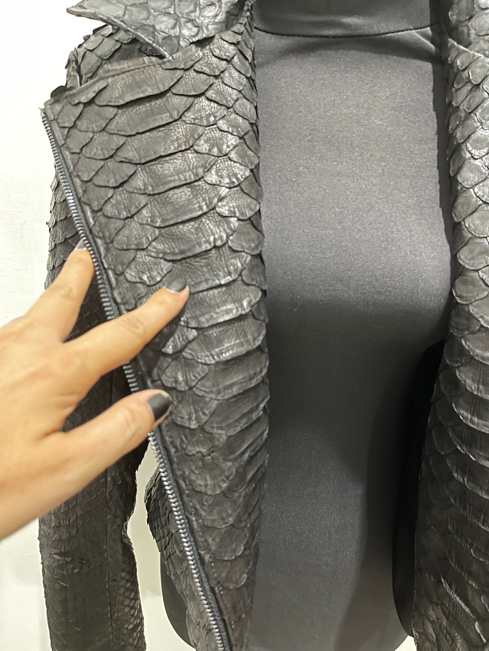 King Python Leather Jacket Women's Snakeskin Jacket - Etsy