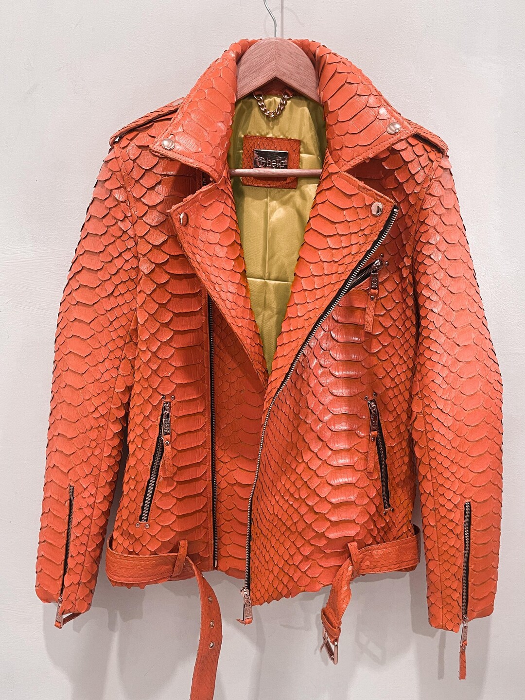 King Python Leather Biker Jacket, Leather Jacket for Women, Custom ...