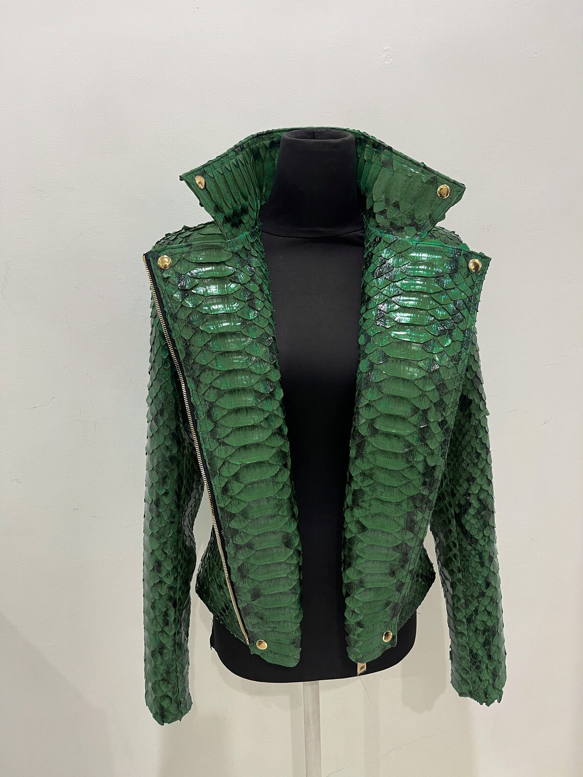 Custom Python Leather Biker Jacket Leather Jacket for Women - Etsy