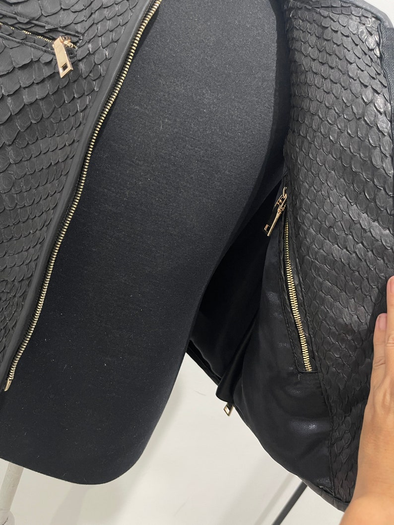 Dragon Python Leather Vest King Python Vest Woman Snakeskin - Etsy