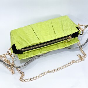 Green Snakeskin Crossbody Bag | Emerald Python Leather Bag| Green Leather Purse - Etsy