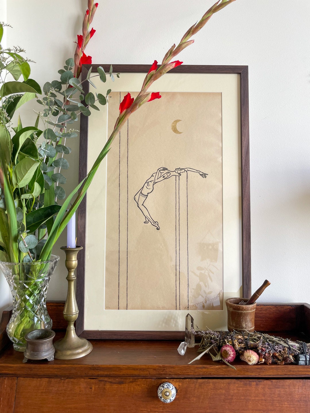 Liminal // Black Lino Print on Awagami Washi Fine Art Paper // 56 X ...