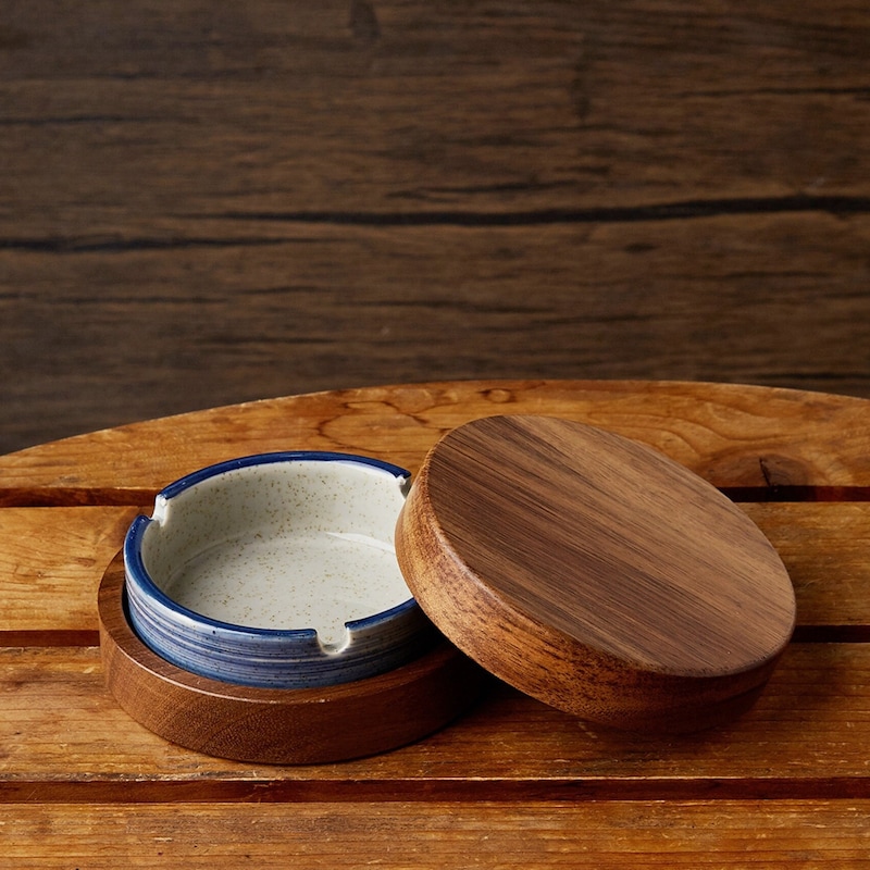 Acacia Wood Ashtray - Etsy