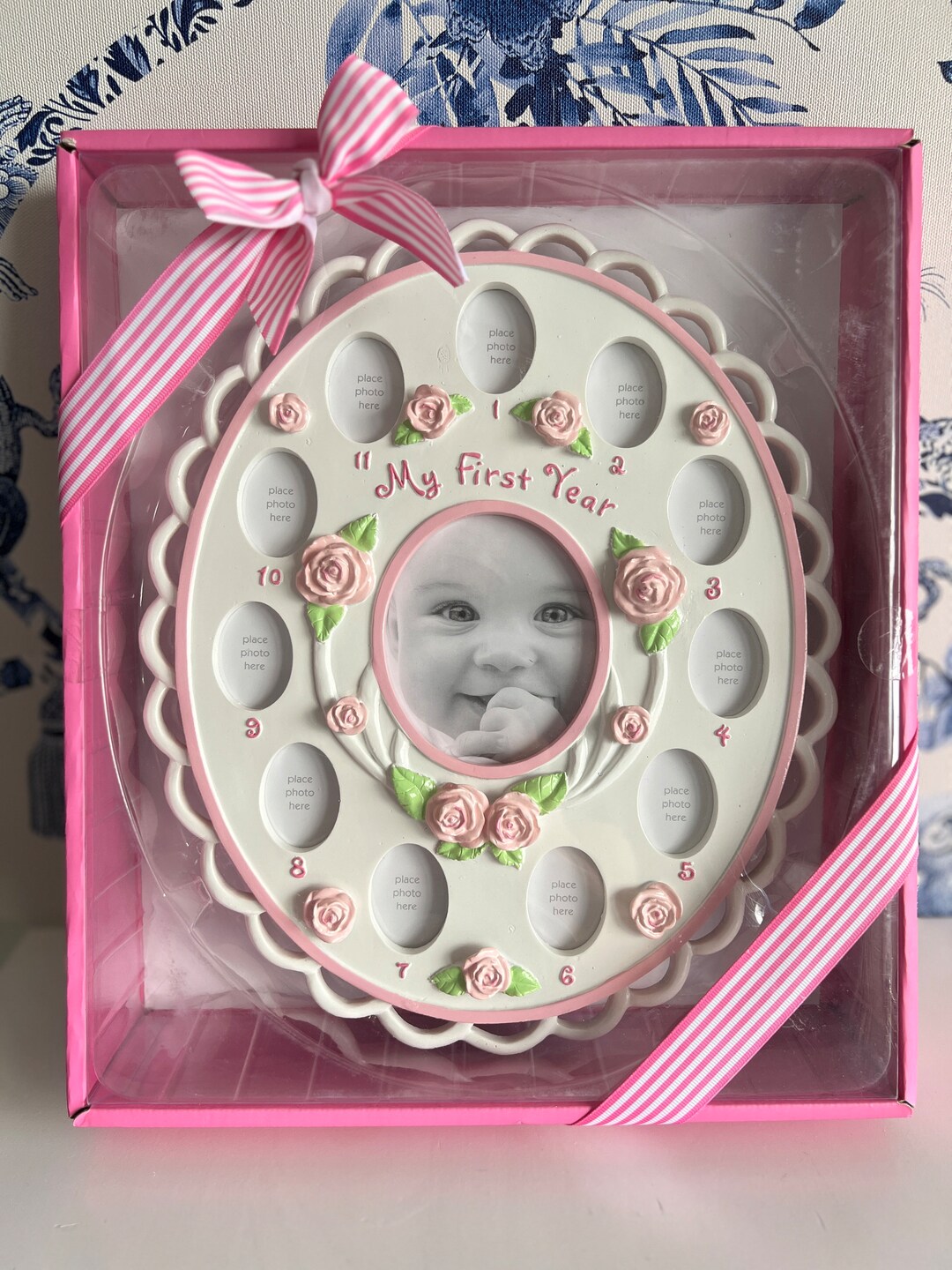 Babys First Year Frame First Impressions My First Year Oval - Etsy