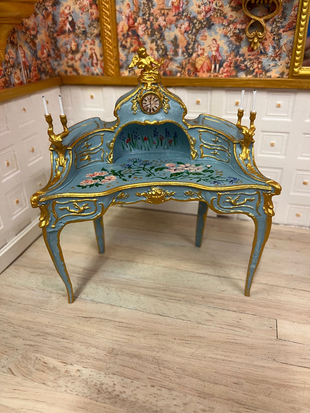1.12th Scale Ornate French Ladies Writing Desk. - Etsy UK