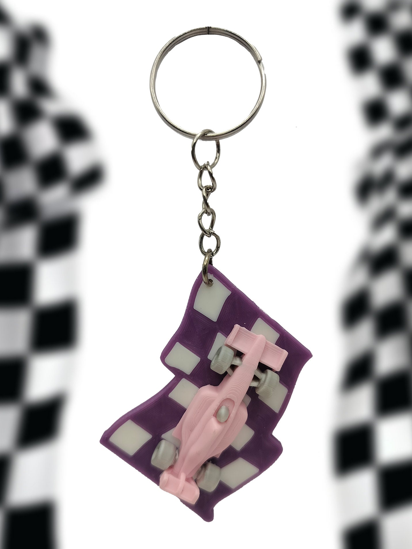 3D Printed F1 Keychain Full Color Fidget Toy Gift Formula 1 Ferrari ...