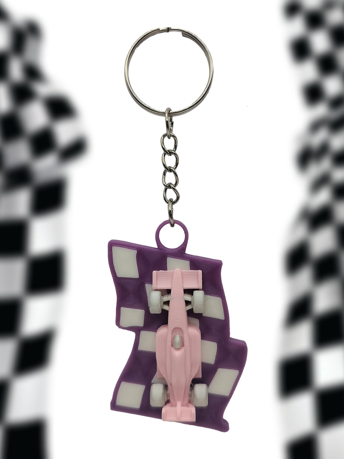 3D Printed F1 Keychain Full Color Fidget Toy Gift Formula 1 Ferrari ...