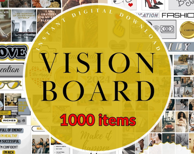 Visualize Future. DIY Vision Board 2024. Instant Download PDF. Life ...
