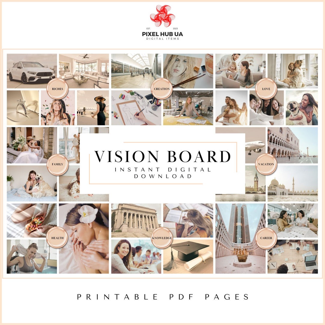 Visualisation Board, Inspiration Beige Wall Art, Vision Board Images ...