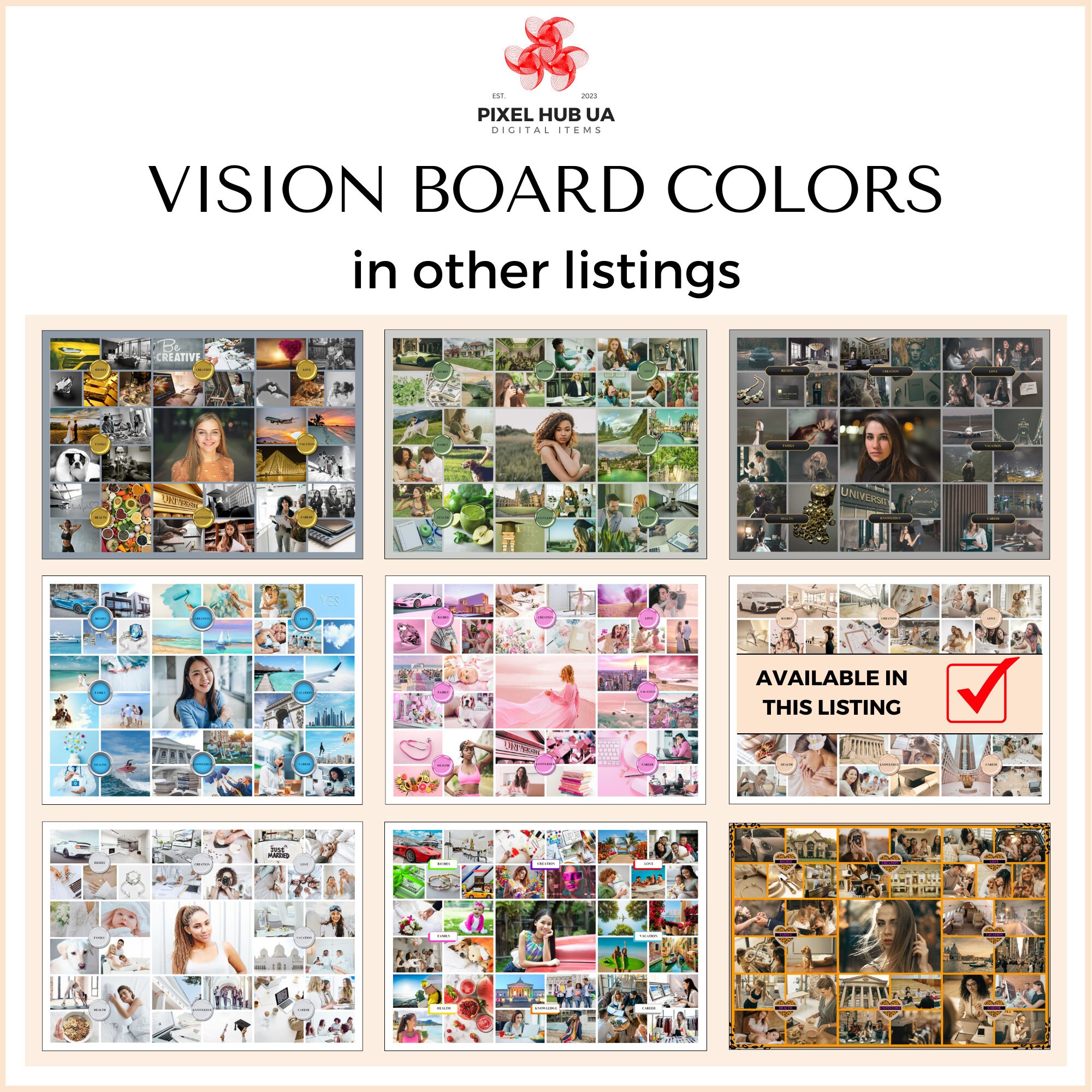 Visualisation Board, Inspiration Beige Wall Art, Vision Board Images ...