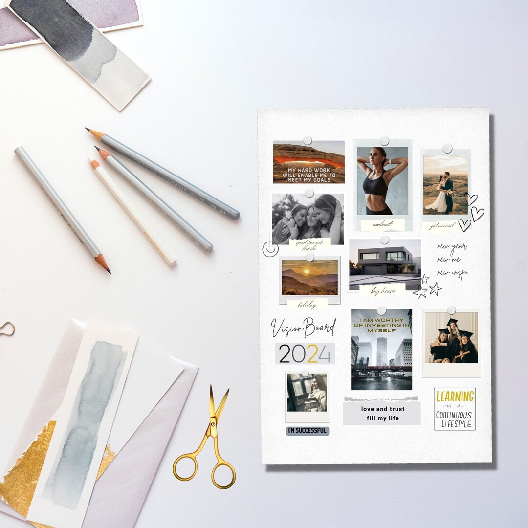 Physical Vision Board Scrapbooking. 1000 Images. Inspiration - Etsy