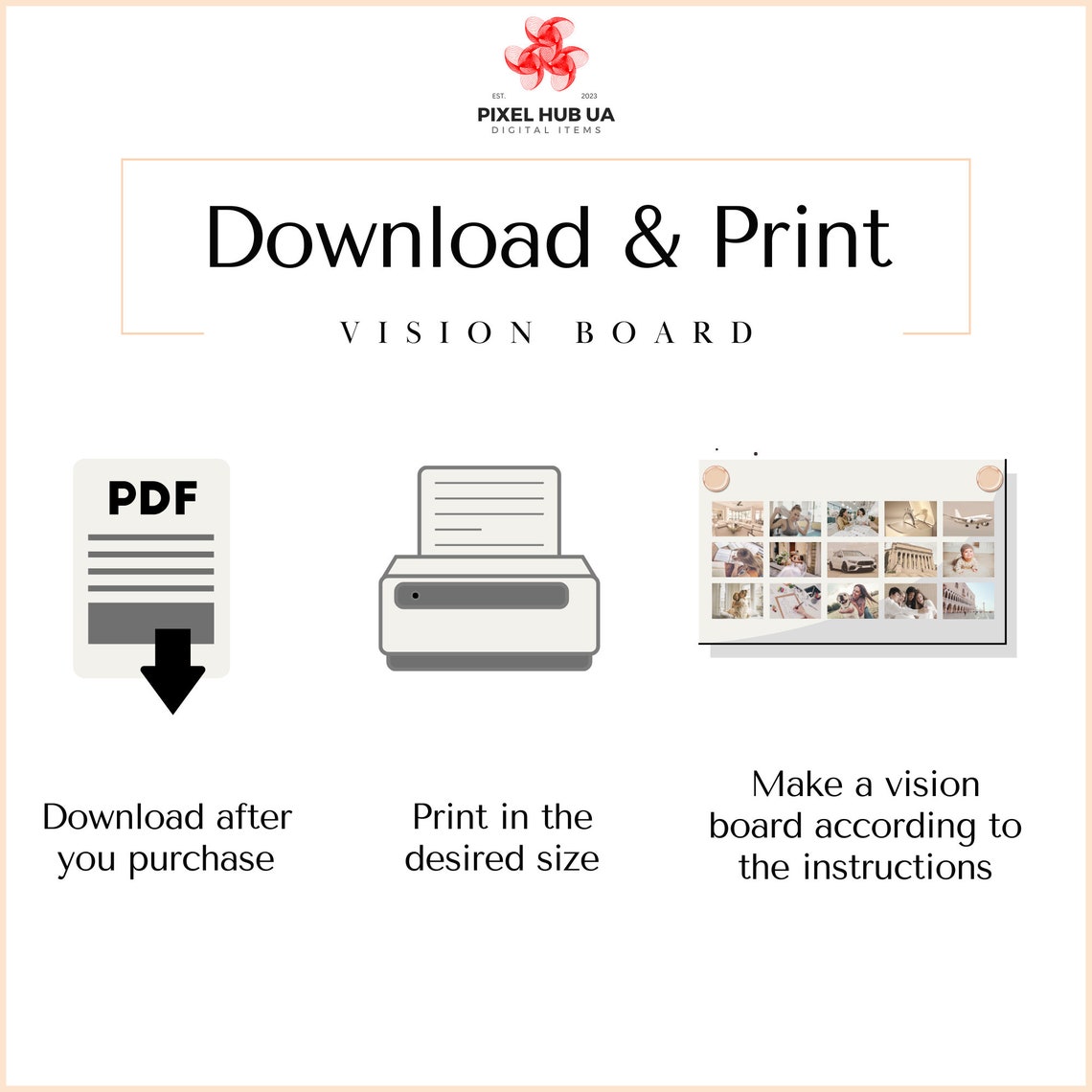 Visualisation Board, Inspiration Beige Wall Art, Vision Board Images ...