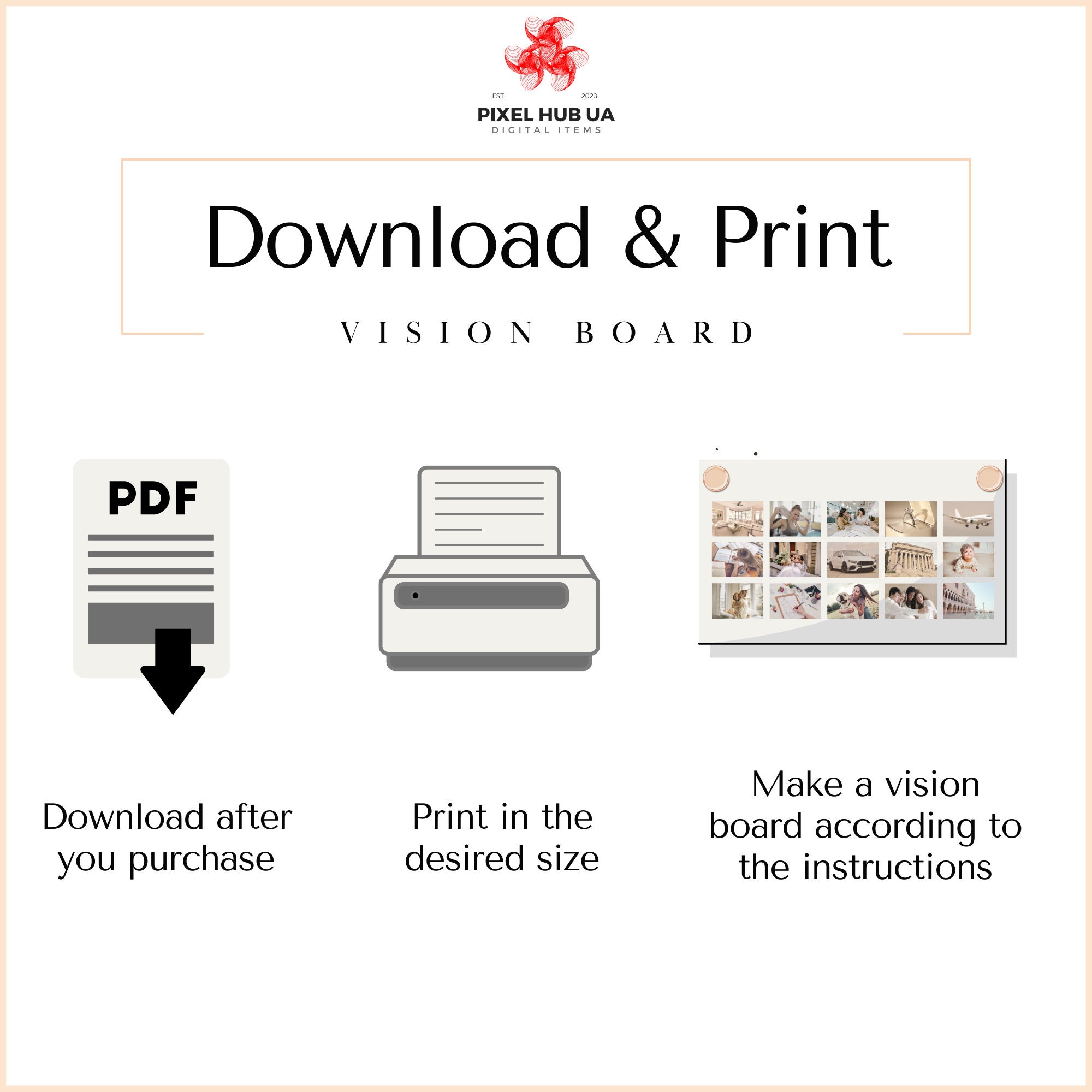 Visualisation Board, Inspiration Beige Wall Art, Vision Board Images ...