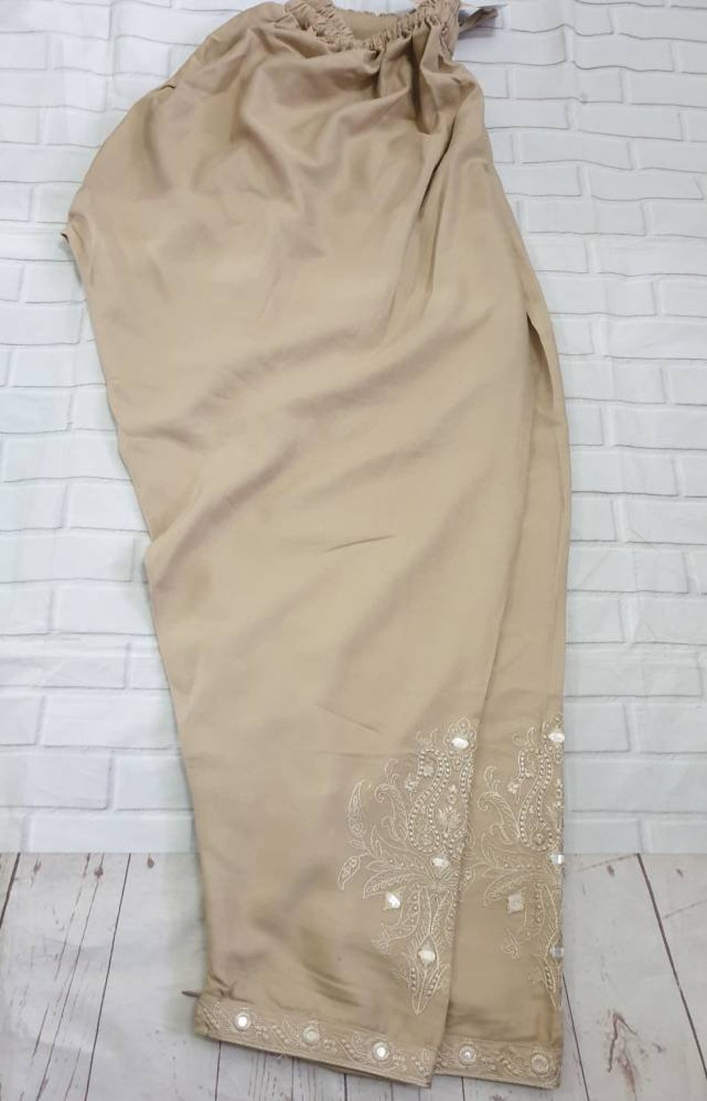 Beige Pakistani Shalwar Pants Trousersbeige Pants Women - Etsy UK