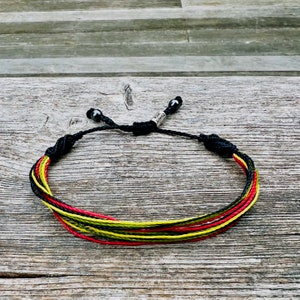 Rasta String Bracelet, Jamaican Bracelet Rasta Jewelry | Reggae Bob ...