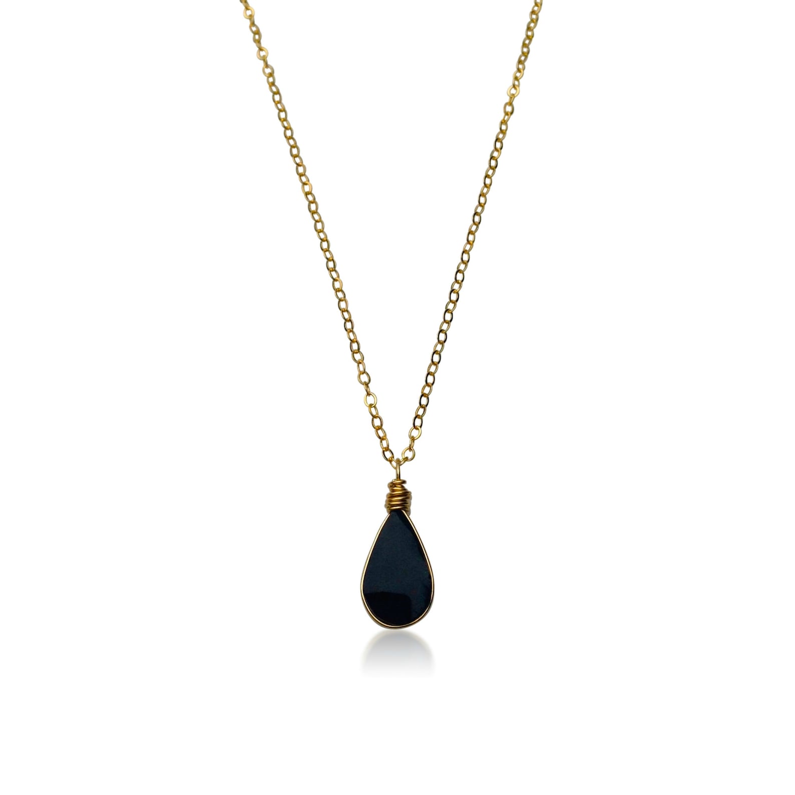 Black Obsidian Necklace Obsidian Jewelry Black Stone - Etsy